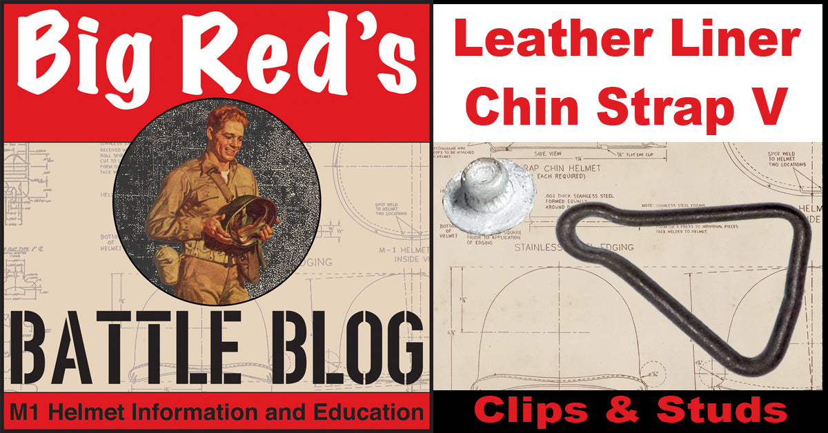 Leather Liner Chin Strap V - “garter clip and studs” – J. Murray Inc. 1944