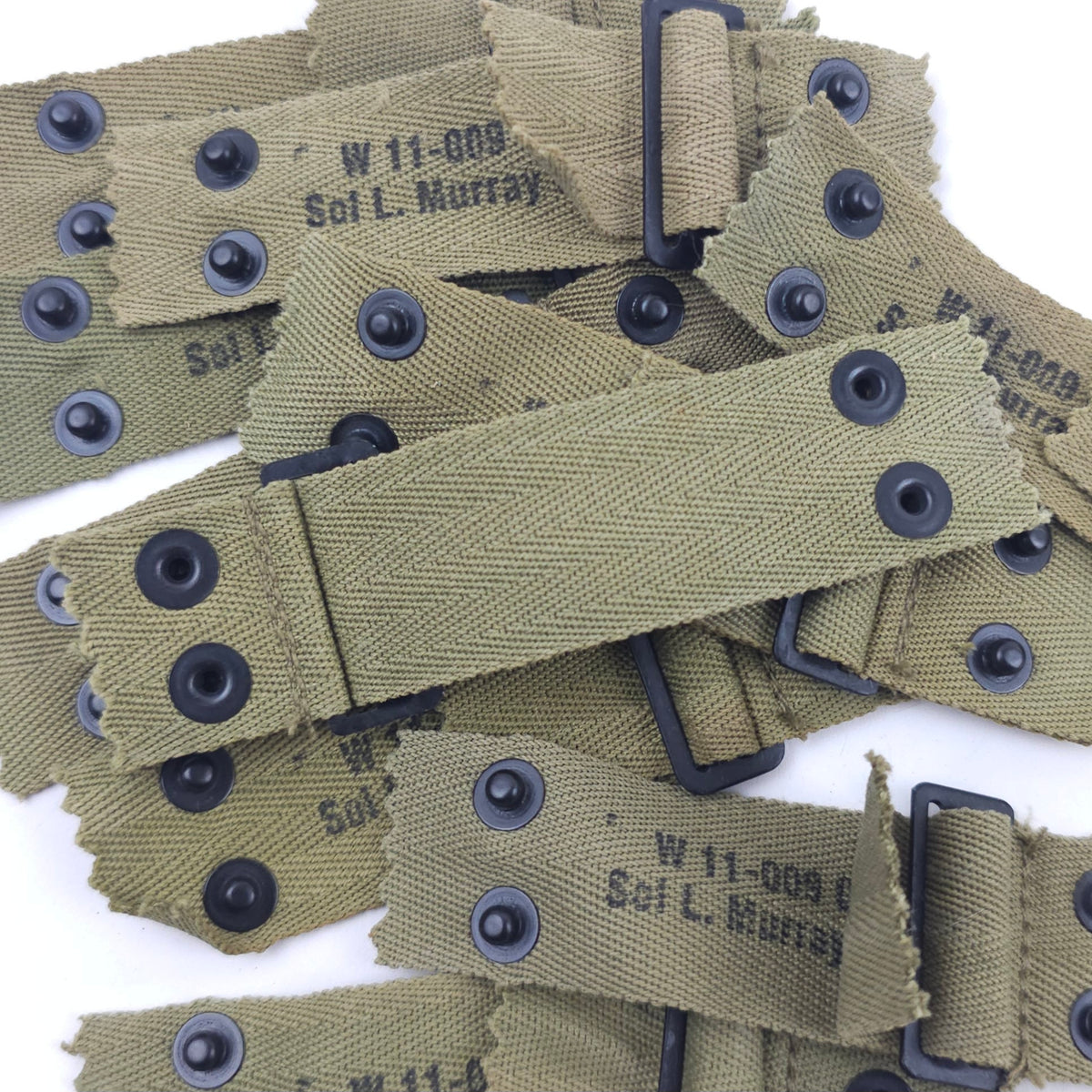 WWII M1 Helmet Neckband – Adjustable Hybrid – J. Murray Inc. 1944