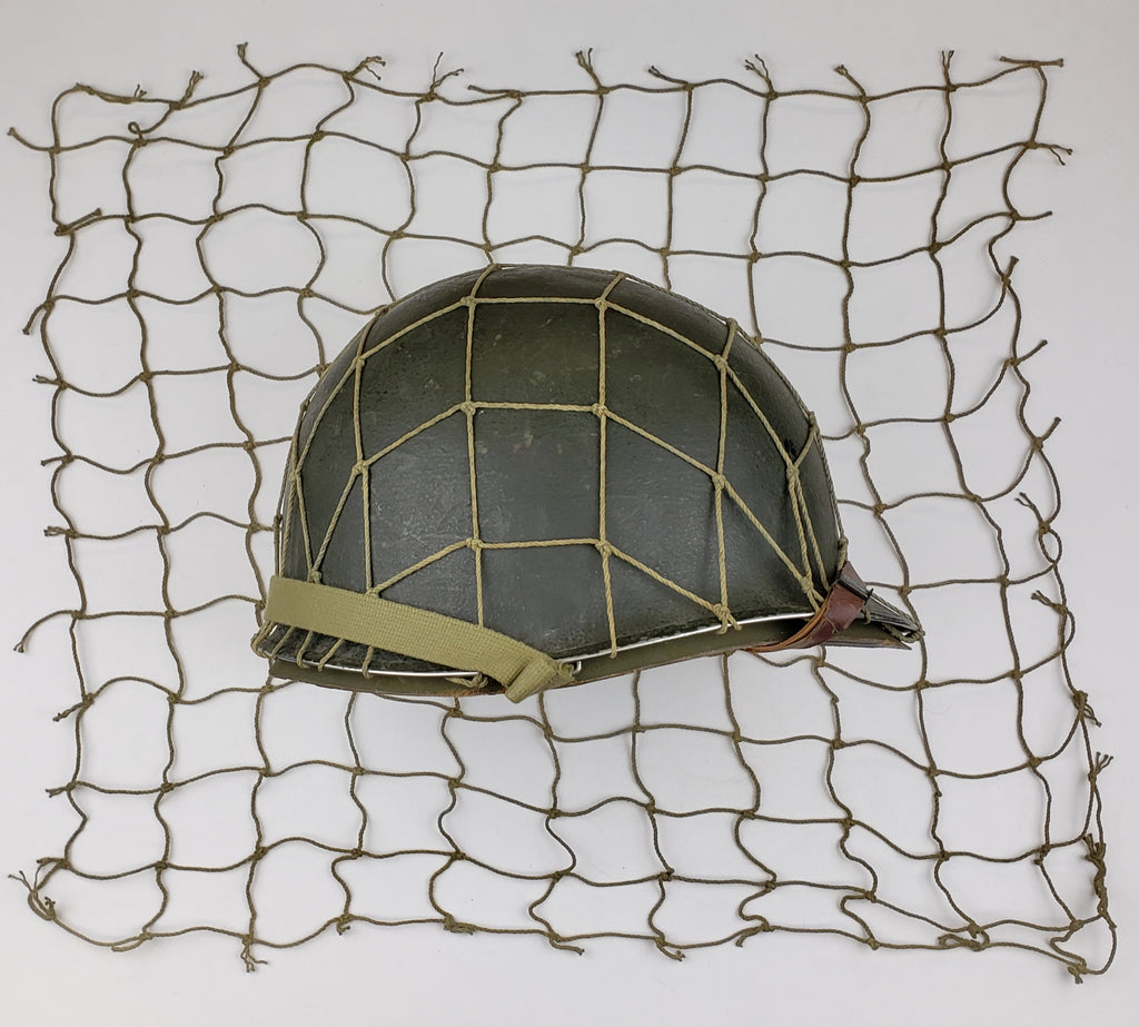 M1 Helmet Cover - 2" Square Net - Original – J. Murray Inc. 1944
