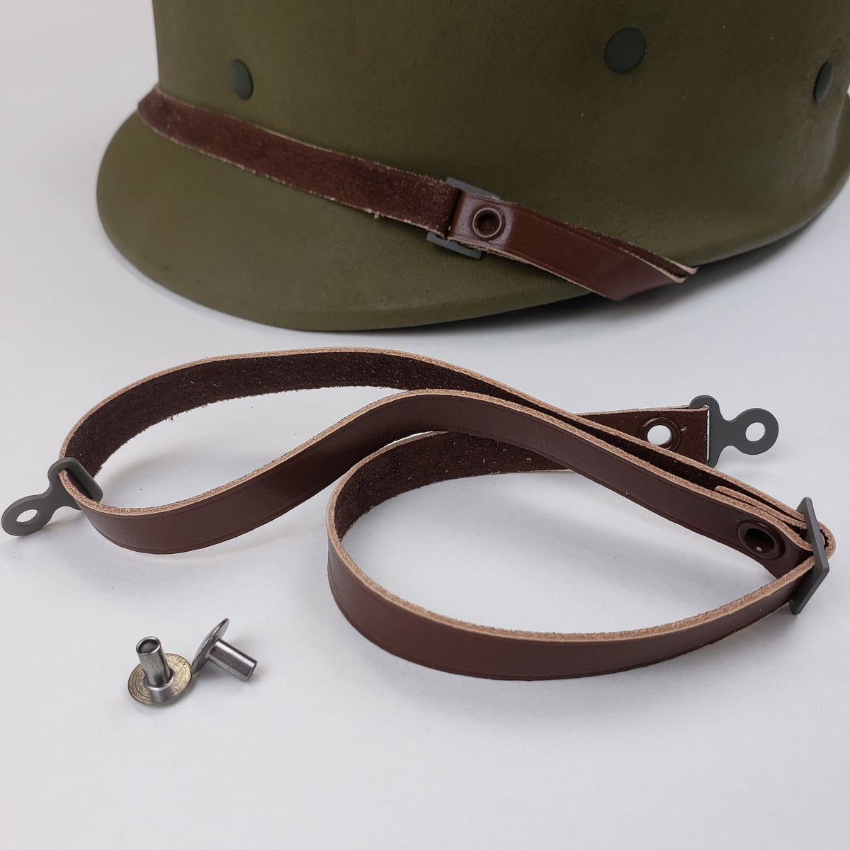 Fixed Chinstrap – Hawley Helmet Liner - Reproduction – J. Murray Inc. 1944