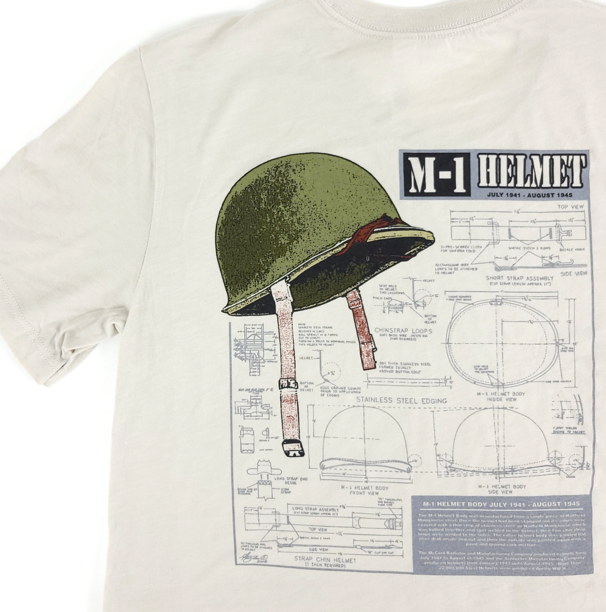 M1 Helmet Inspired T-Shirt – J. Murray Inc. 1944