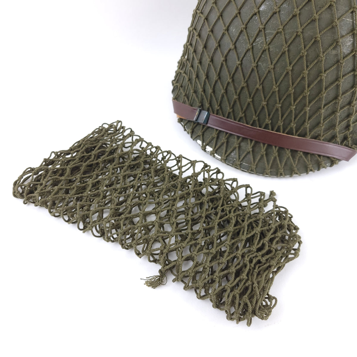 WWII M1 Helmet Net – OD7 Reproduction | J. Murray Inc. 1944