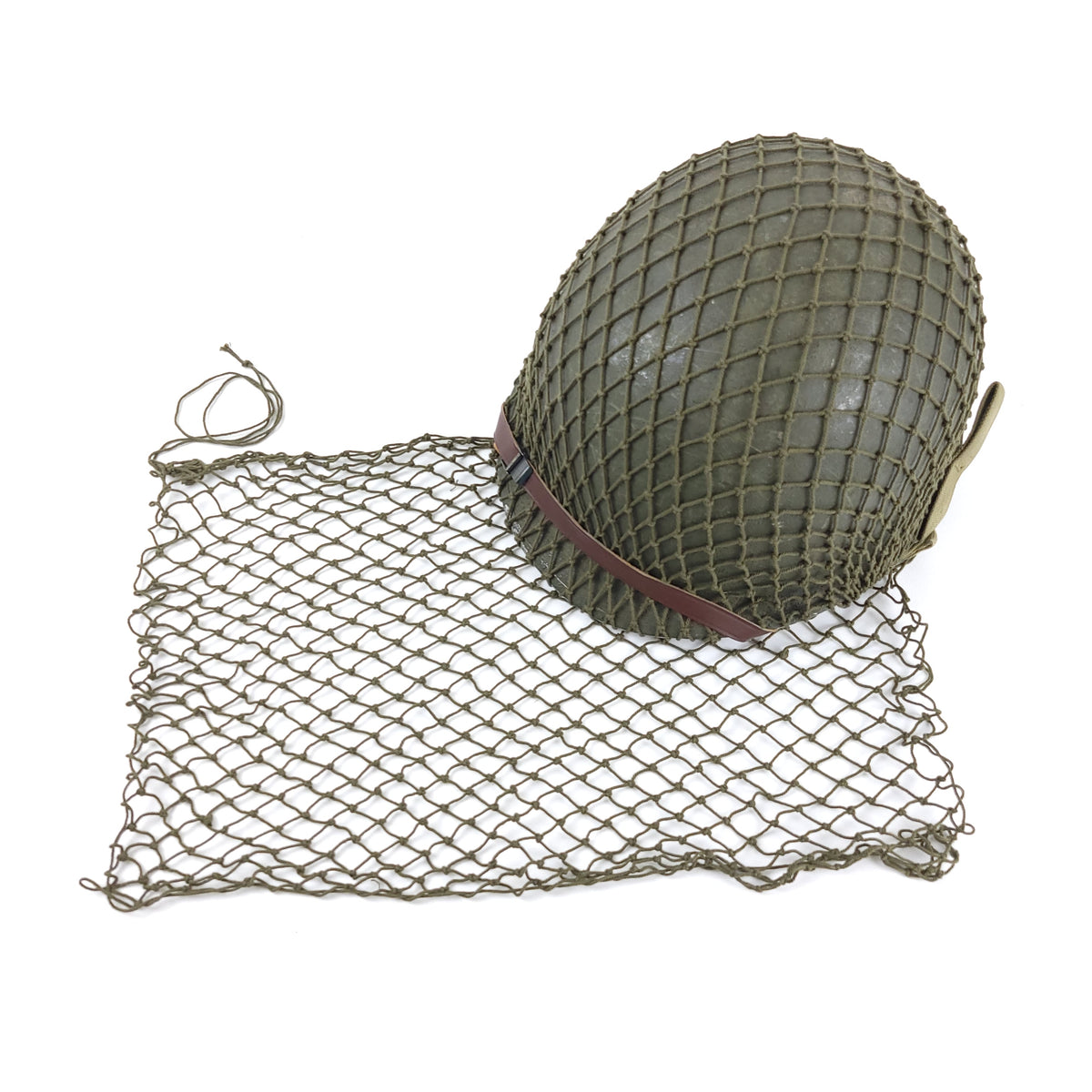 WWII M1 Helmet Net – OD7 Reproduction | J. Murray Inc. 1944