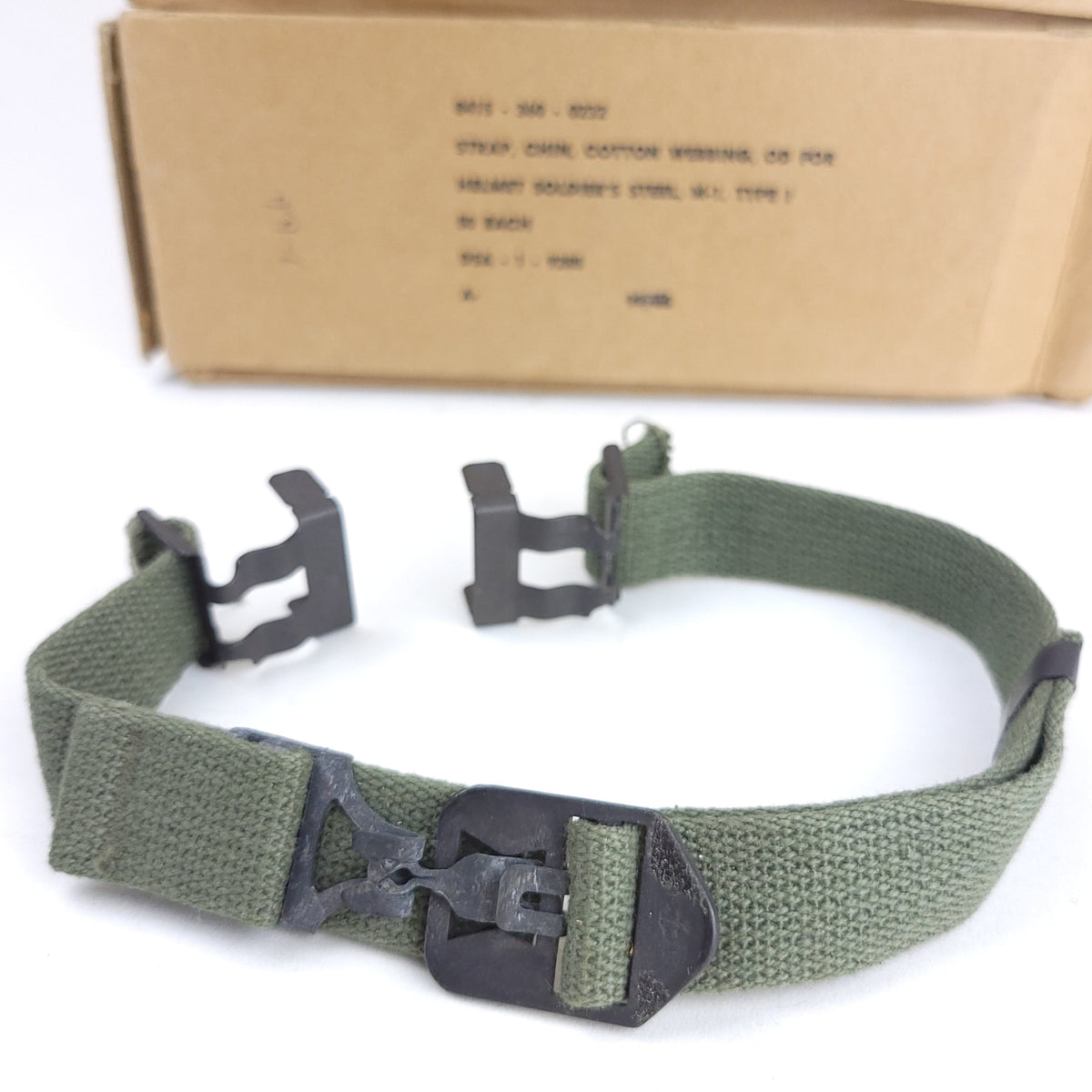 Vietnam War M1 Helmet Chinstrap – Type I Infantry – 1966 Original – J ...